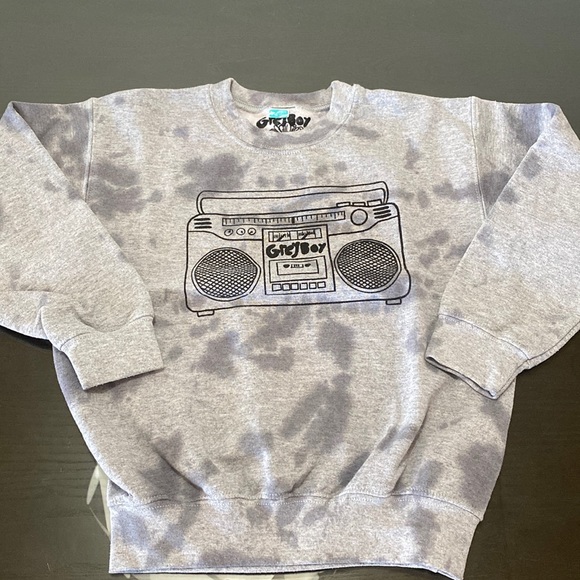 grayboy | Shirts & Tops | Grayboy Unisex Tiedye Boombox Sweatshirt ...